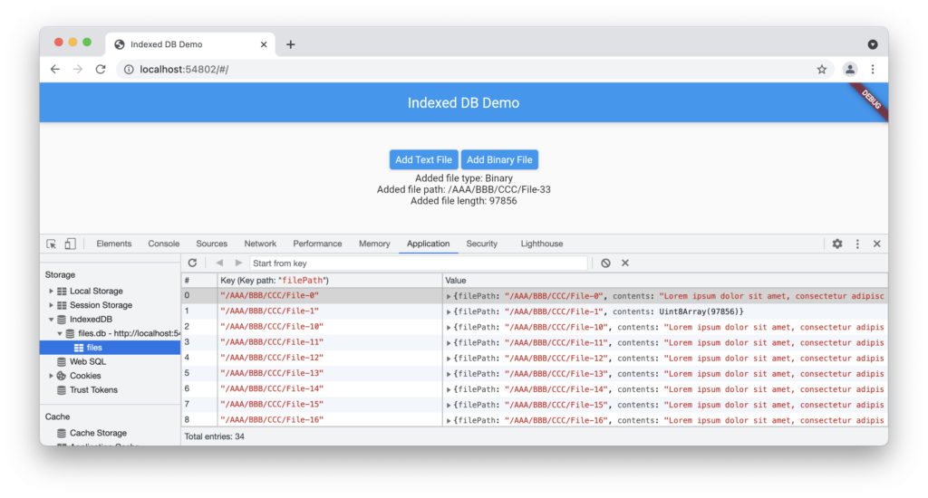 Flutter Web Use Indexeddb As File Storage Inclu Cat On The Gentle Trail